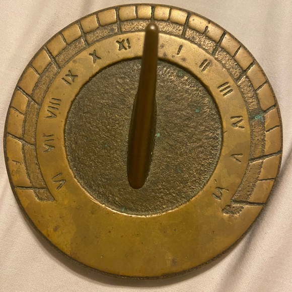 Accents | Vintage Brass Sundial | Poshmark